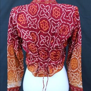 Vintage | Tops | Vintage Eastern Indian Heavily Embroidered Topm | Poshmark